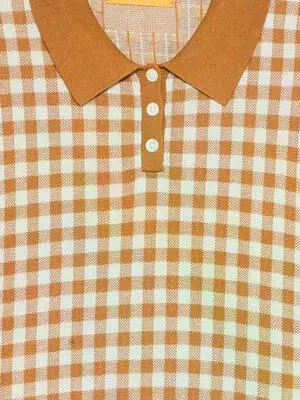 Guest In Residence Gingham Knit Top