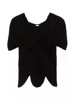 Cult Gaia Eliza Puff-sleeve Top - Black