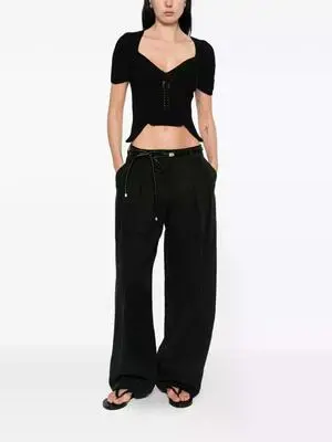 Cult Gaia Eliza Puff-sleeve Top - Black