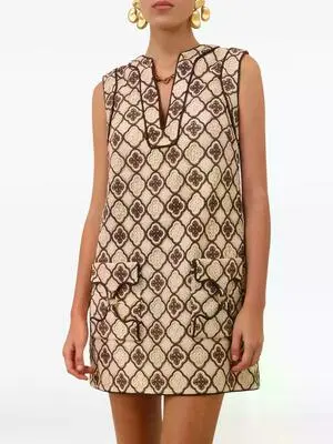 Zimmermann Luna Guipure Mini Shift Dress