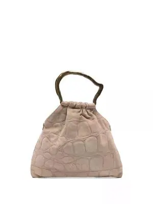 AUTENTICA 504 Embossed Top-handle Tote Bag