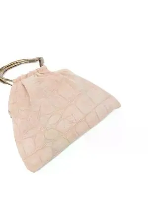 AUTENTICA 504 Embossed Top-handle Tote Bag