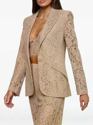 L'Agence Chamberlain Lace Blazer - Neutrals