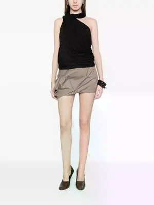 ENTIRE STUDIOS Structured Mini Skirt - Neutrals