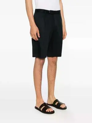 PT TORINO Pleated Shorts - Blue
