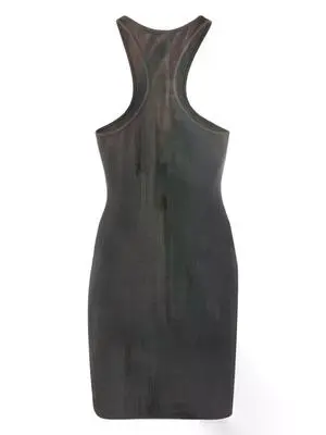 Off-White Logo-detail Tie-dye Sleeveless Minidress