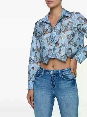 L'Agence Akemi Floral Blouse - Blue