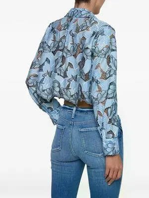 L'Agence Akemi Floral Blouse - Blue