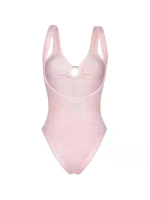PARAMIDONNA Romana Seersucker Swimsuit - Pink