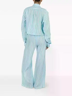 PARAMIDONNA Cora Striped Trousers - Blue