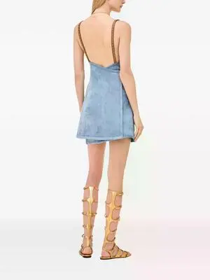 Alexis Kacen Belted Mini Dress - Blue