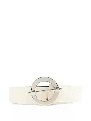 SAMSOE SAMSOE Circle-buckle Dotted Belt - Neutrals