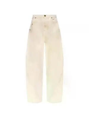 WILLY CHAVARRIA Logo Patch Denim Trousers