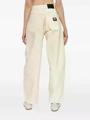 WILLY CHAVARRIA Logo Patch Denim Trousers