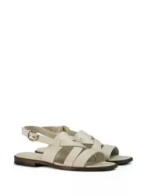 DOUCAL'S Leather Multi-strap Sandals - Neutrals