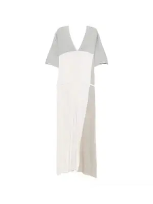 Lorena Antoniazzi V-neck Colorblock Dress