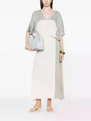 Lorena Antoniazzi V-neck Colorblock Dress