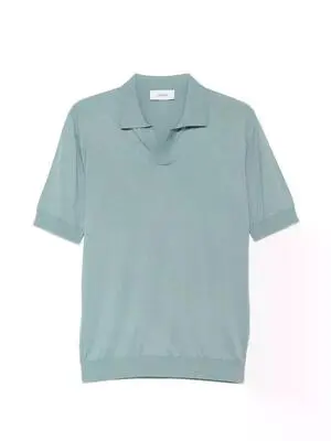 LARDINI V-neck Short-sleeve T-shirt - Blue