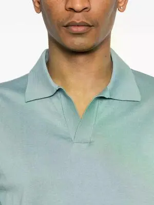 LARDINI V-neck Short-sleeve T-shirt - Blue