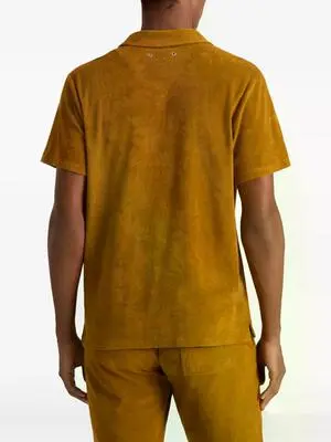 Vilebrequin Short-sleeve Terry Bowling Shirt - Yellow