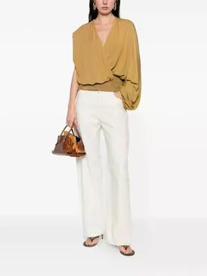 Christopher Esber V-neck One-sleeve Blouse