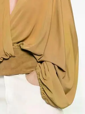 Christopher Esber V-neck One-sleeve Blouse