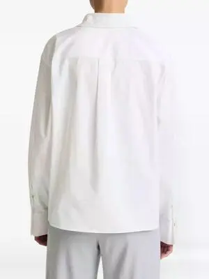 Vince Cropped Long-sleeve Shirt