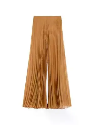 Max Mara Pleated Trousers - Brown