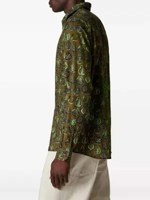 Paul Smith Abstract-pattern Shirt - Brown