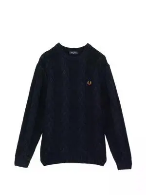 Fred Perry Cable Knit Crew Neck Sweater