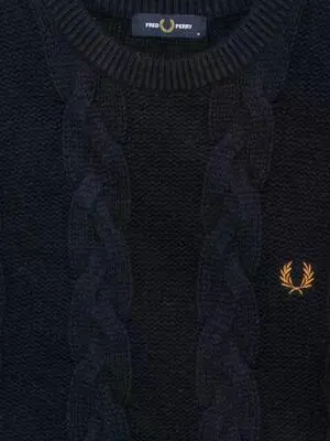 Fred Perry Cable Knit Crew Neck Sweater