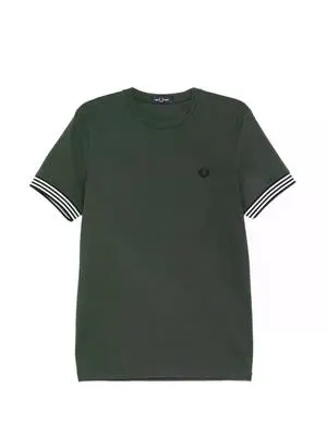 Fred Perry Striped Cuff Logo T-shirt