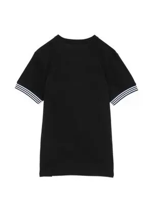 Fred Perry Logo-embroidered Striped Cuffs T-shirt