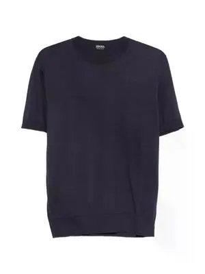 Zegna Short-sleeved Knitted T-shirt