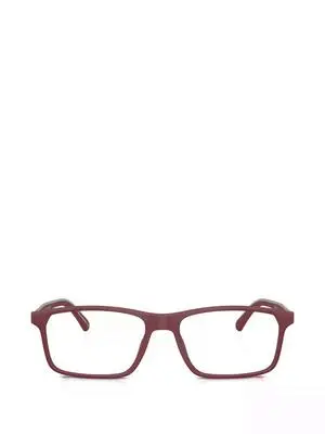 Emporio Armani Square Frame Eyeglasses - Red