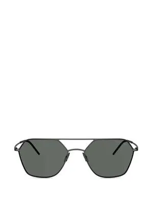 Giorgio Armani Geometric Sunglasses - Black