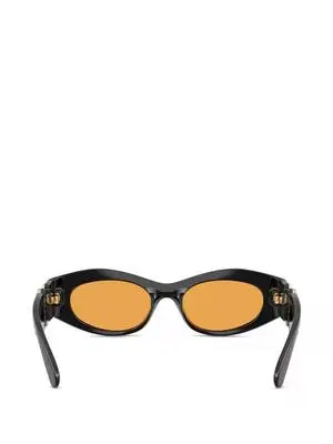 Versace Medusa Oval Sunglasses - Black