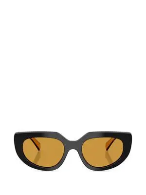 Prada Geometric Frame Sunglasses - Black