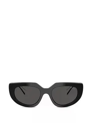 Prada Oval-frame Sunglasses - Black