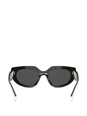 Prada Oval-frame Sunglasses - Black