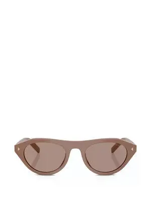 Prada Round-frame Sunglasses - Neutrals