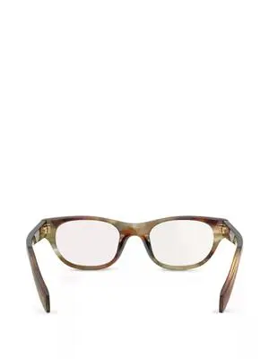Prada Triangle Stud Oval Sunglasses