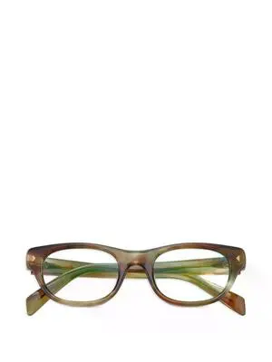 Prada Triangle Stud Oval Sunglasses
