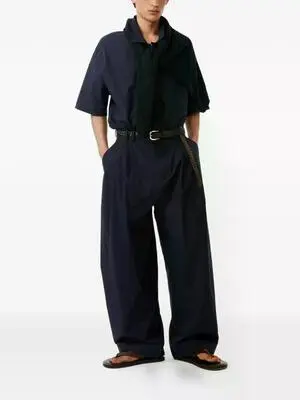 Studio Nicholson Double Pleated Trousers - Blue