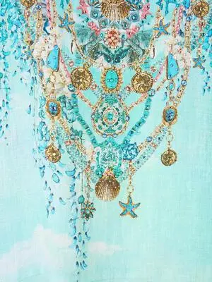 Camilla Balearic Bebé V-neck Drop Waist Kaftan