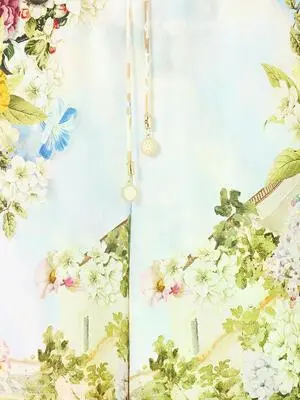 Camilla Floral Print Wide Leg Trousers