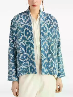 Momoni Printed Tassel Detail Jacket