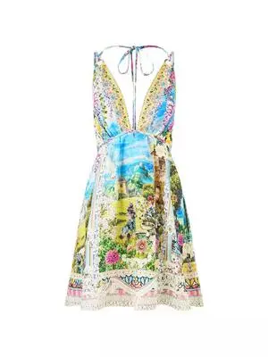 Camilla Navás Nouveau Flared Hardware Dress