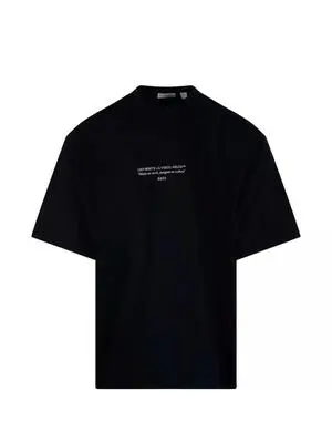 Off-White Crew-neck Printed T-shirt - Black