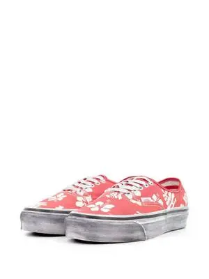 VANS Authentic Floral-print Sneakers - Red